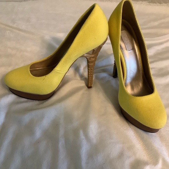 RACHEL Rachel Roy | Shoes | Rachel Roy Yellow Shoes Woman Platform High ...
